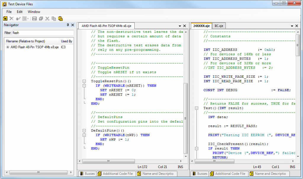 XJTAG 2.7: Improved code editors – XJTAG Support Blog